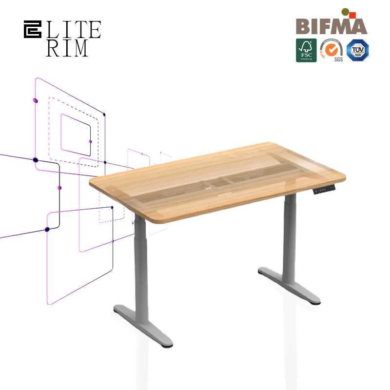 Elite Rim Ergonomic Desk โต๊ะปรับระดับได้ โต๊ะคอมพิวเตอร์ โต๊ะทำงานโต๊ะ ...