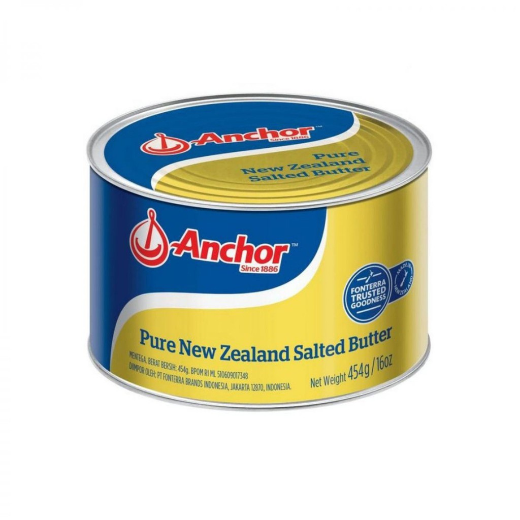 Anchor Pure New Zealand Butter แองเคอร์ เนยเค็ม ชนิดกระป๋องขนาด454กรัม | Lazada.co.th
