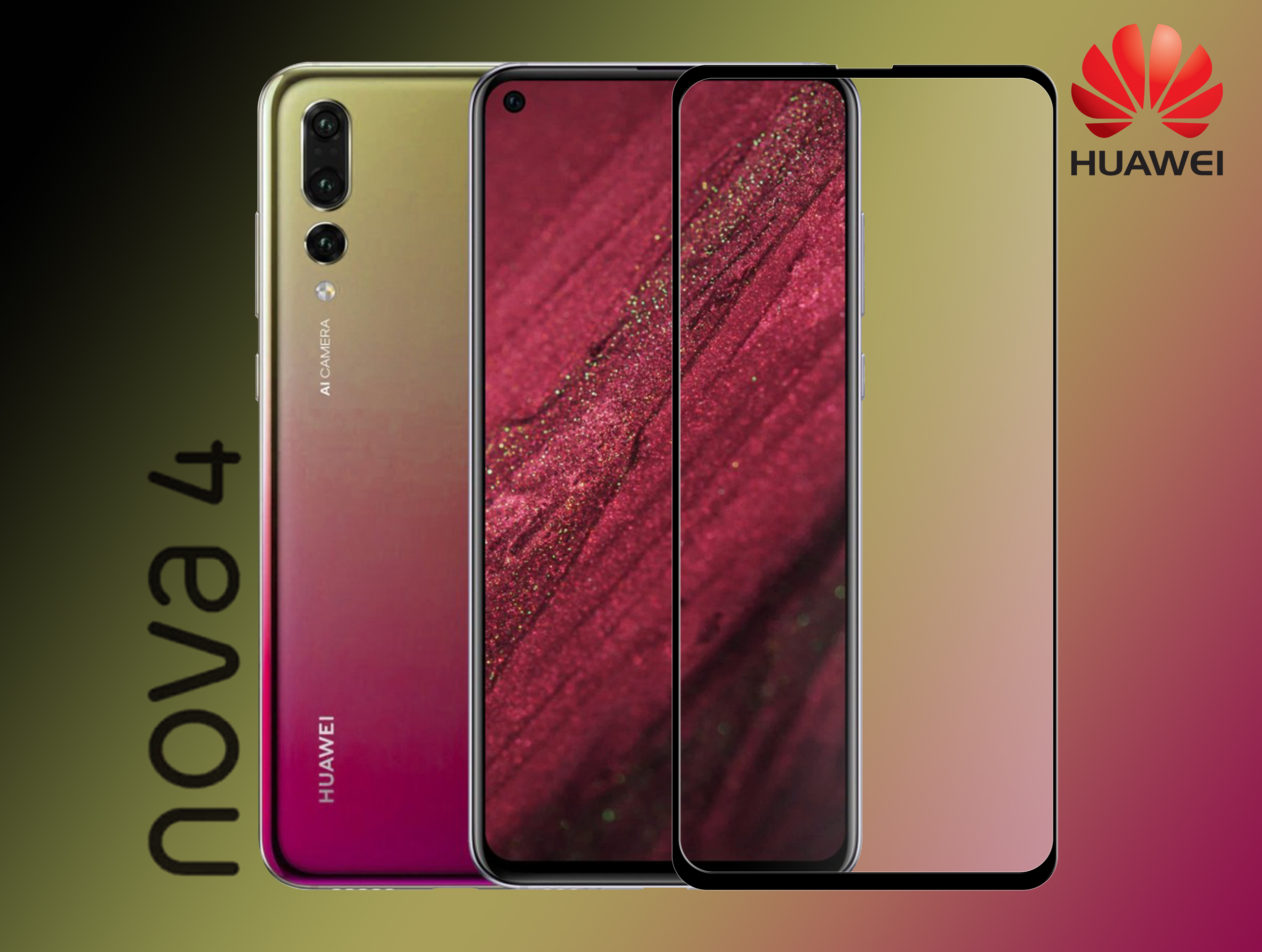 P ️M ฟรี น้ำยาแก้ขอบลอย 5D ฟิล์มกระจก เต็มจอ กาวเต็มแผ่น หัวเว่ย โนว่า ...