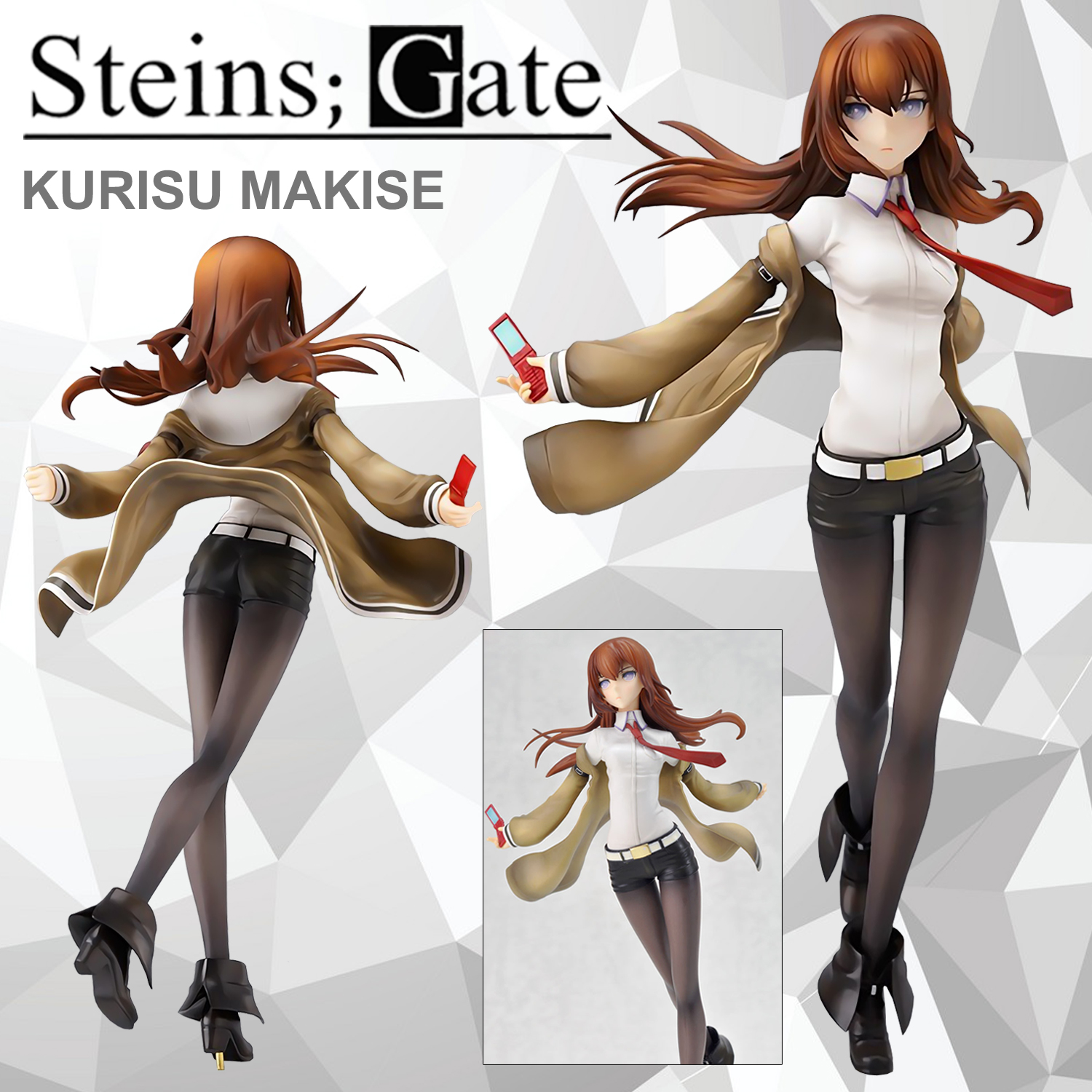 Model โมเดล Figure ฟิกเกอร์ จากการ์ตูนเรื่อง Steins Gate สไตนส์ เกท ฝ่าวิกฤตพิชิตกาลเวลา Kurisu ...