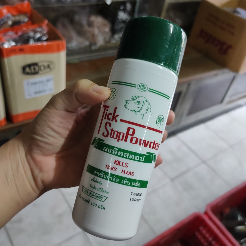 Tick Stop Powder ผงแป้งทิคสตอป แป้ง กำจัดเห็บหมัด 150g - TIER Shop ...
