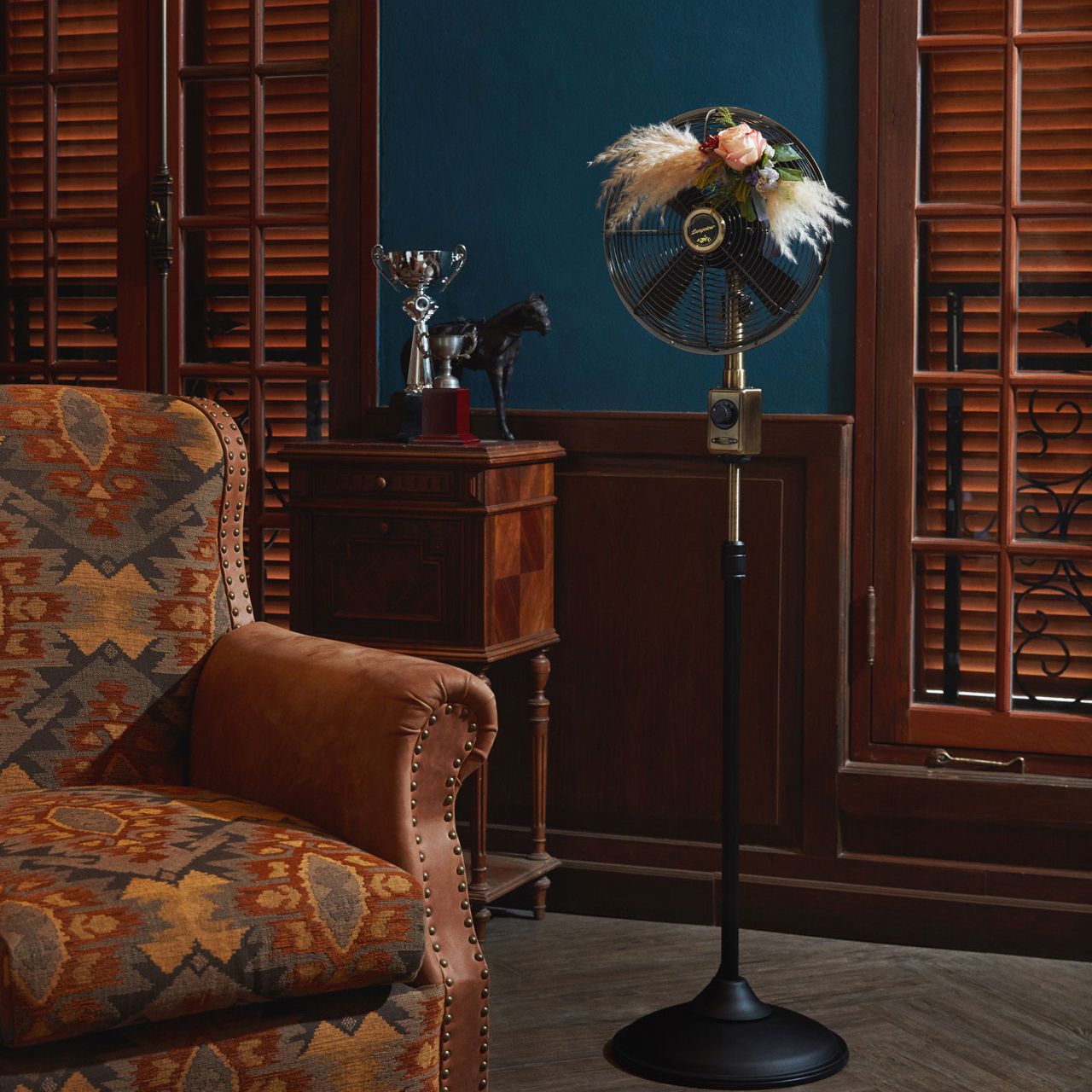 Bungalow Fan พัดลมตั้งพื้น / พัดลมเหล็กวินเทจ ขนาด 12 นิ้ว รุ่นอิสตันบ ...
