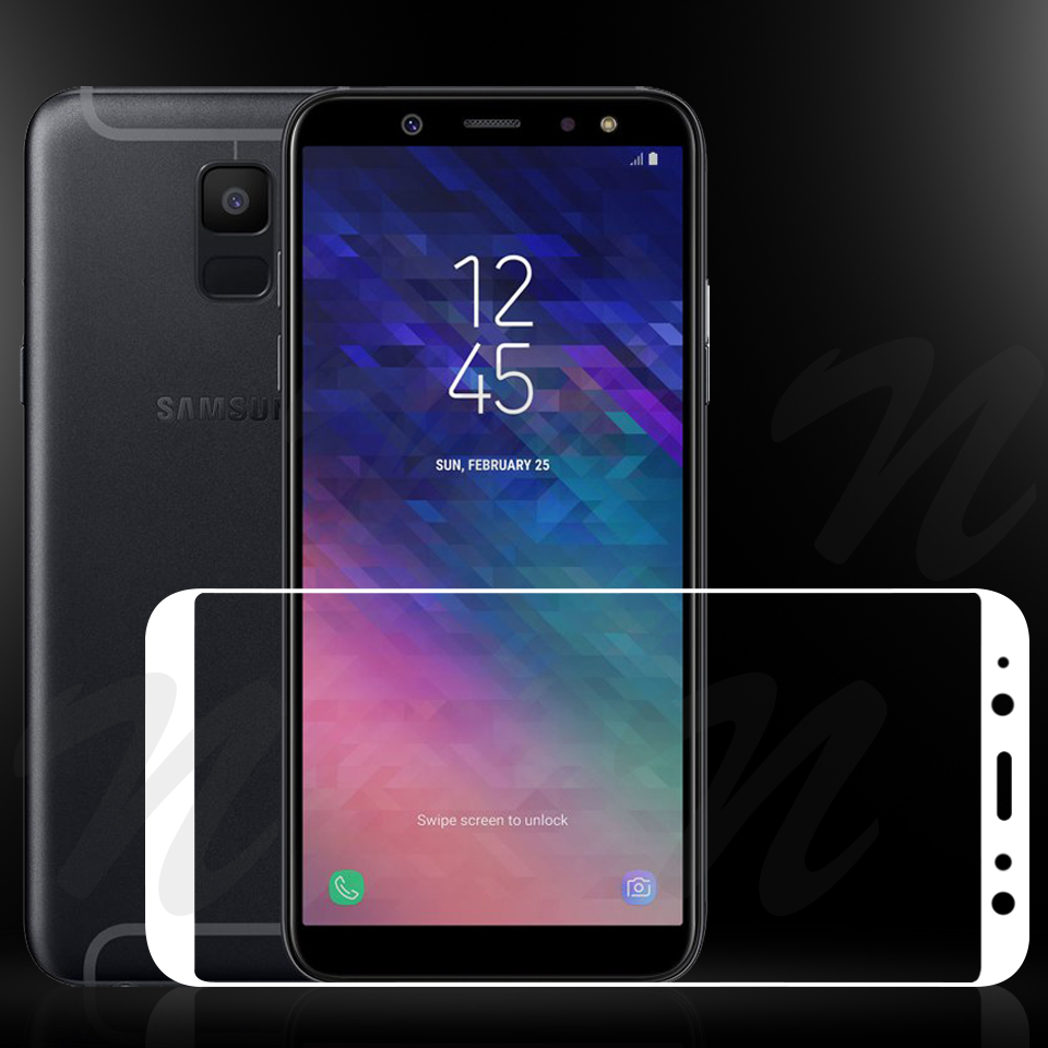 Use For Samsung Galaxy A6 (2018) Full Glue Tempered Glass Screen (5.6 ...