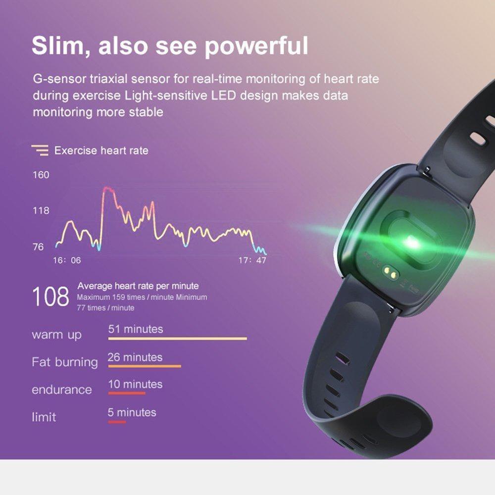 GT 103 Full-Screen นาฬิกาข้อมืออัจฉริยะกันน้ำ นาฬิกาข้อมืออัจฉริยะวัดอัตราการเต้นหัวใจ ...