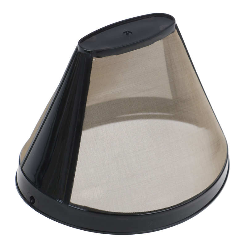 KX Washable Gold Mesh Handle Coffee Filter Reusable Cone-Style Coffee ...