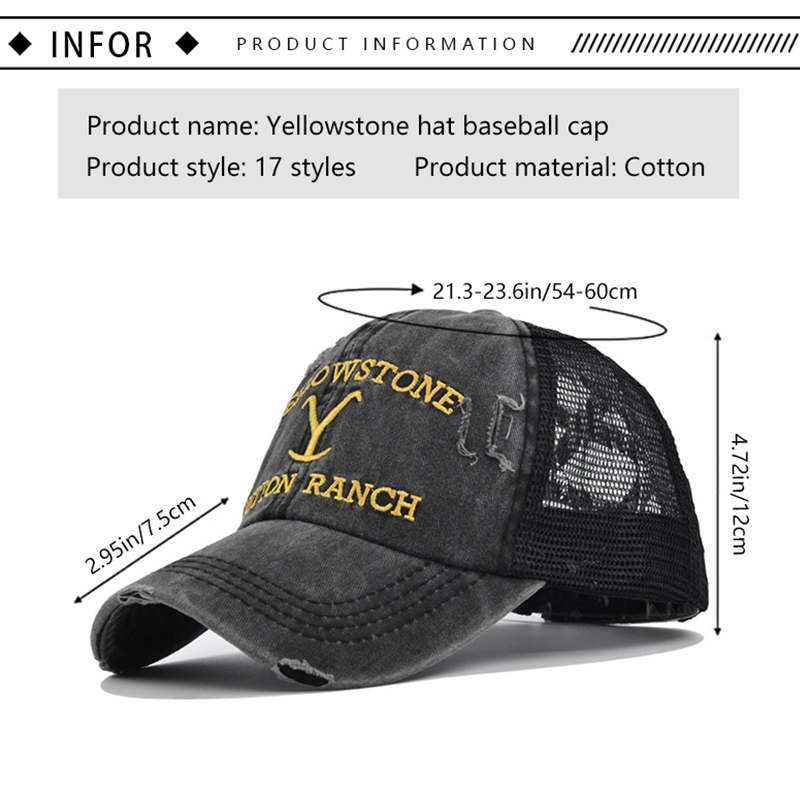 Yellowstone Dutton Ranch Baseball Caps Yellowstone Hat Vintage ...
