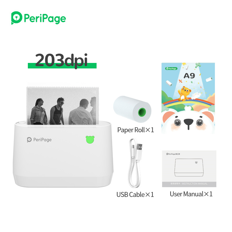 เครื่องปริ้นพกพา เครื่องปริ้นไร้หมึก a9/A9 MAX Peripage x Paperang ปริ้นใบปะหน้า | Lazada.co.th