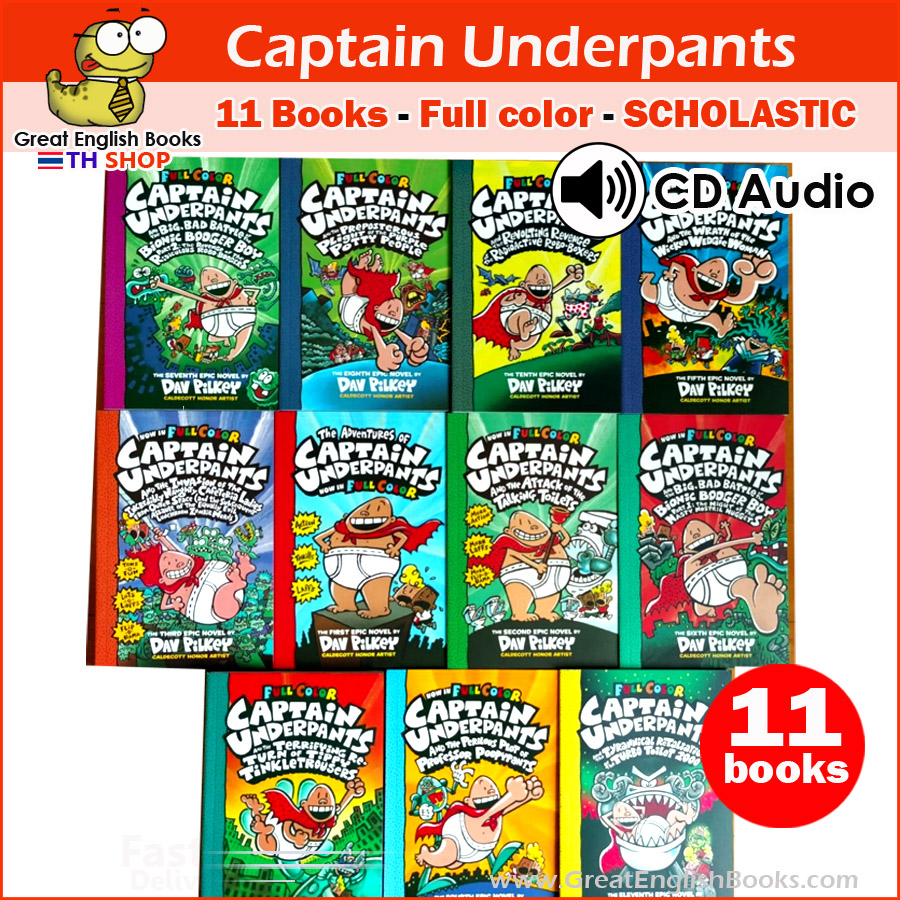 (In Stock) พร้อมส่ง Captain Underpants Full Color Print edition 11 ...