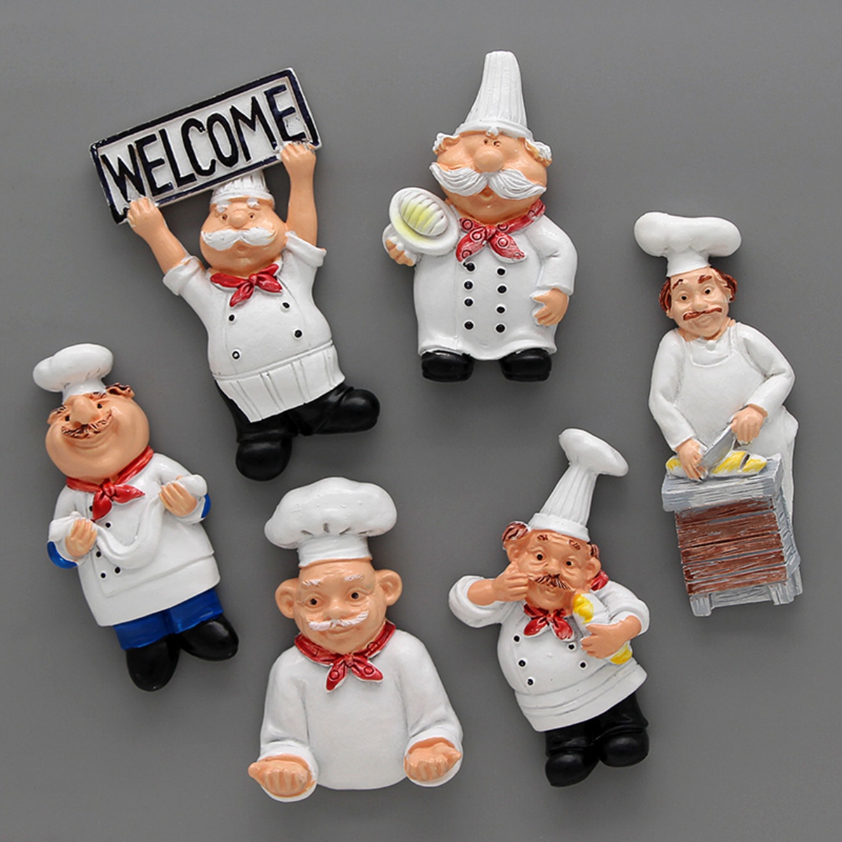 PWD0442 Kitchen Home Chef Magnetic 3D Cook Note Holder Message Sticker ...