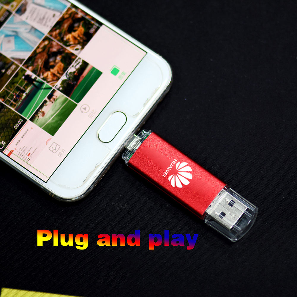HUAWEI otg USB flash drive USB 2.0 pen drive for android/pc smartphone ...