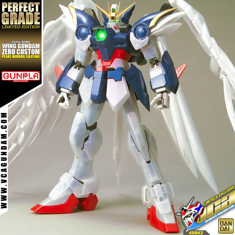 BANDAI GUNPLA PERFECT GRADE PG 1/60 WING GUNDAM ZERO CUSTOM (PEARL MIRROR COATING VER) โมเดล กัน ...