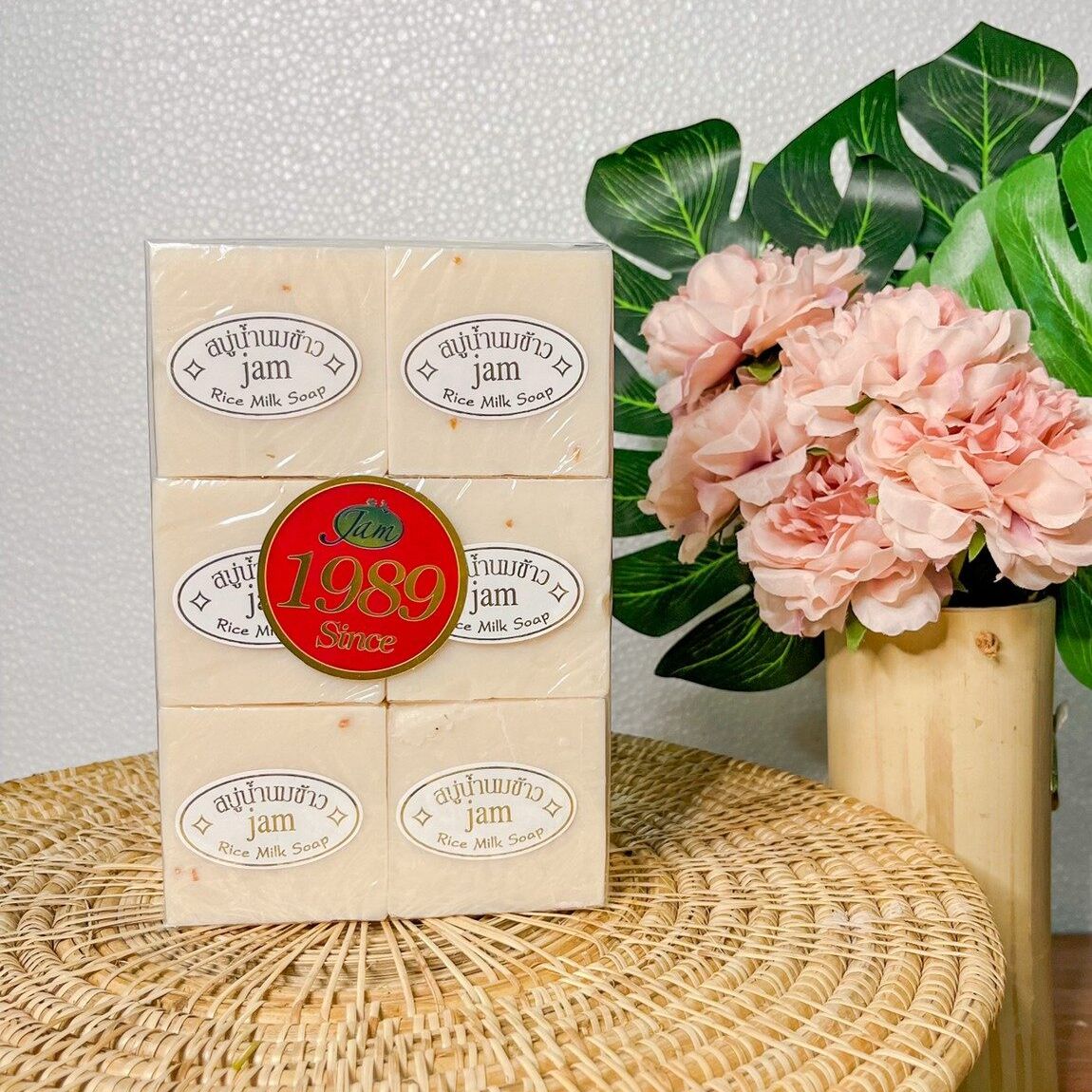 สบู่น้ำนมขาว JAM "Rice Milk Soap" ของแท้ 100% ภูมิปัญญาไทย - Ausa ...