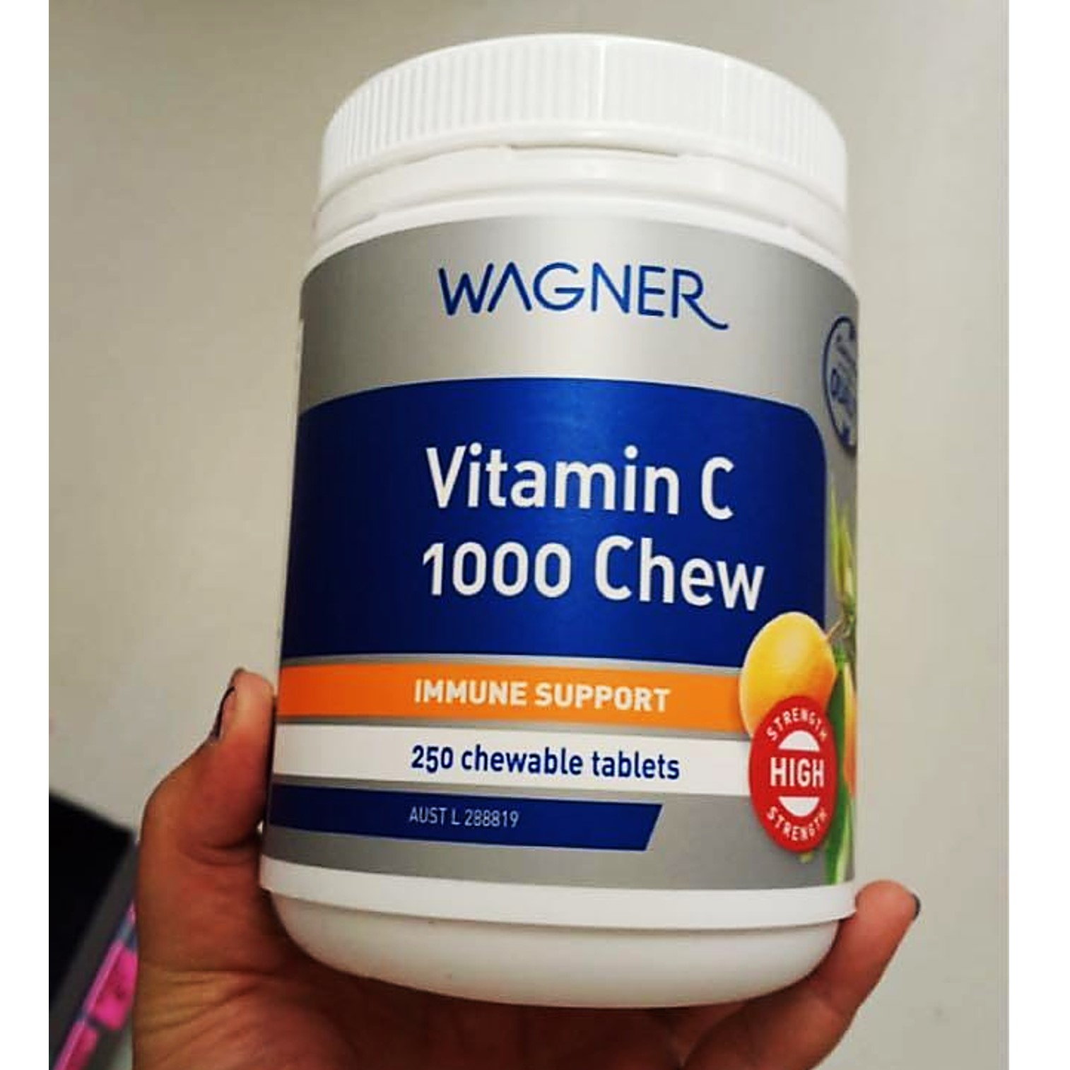 WAGNER Vitamin C 500 Chew Immune Support 500 tablets ผลิตภัณฑ์เสริม ...