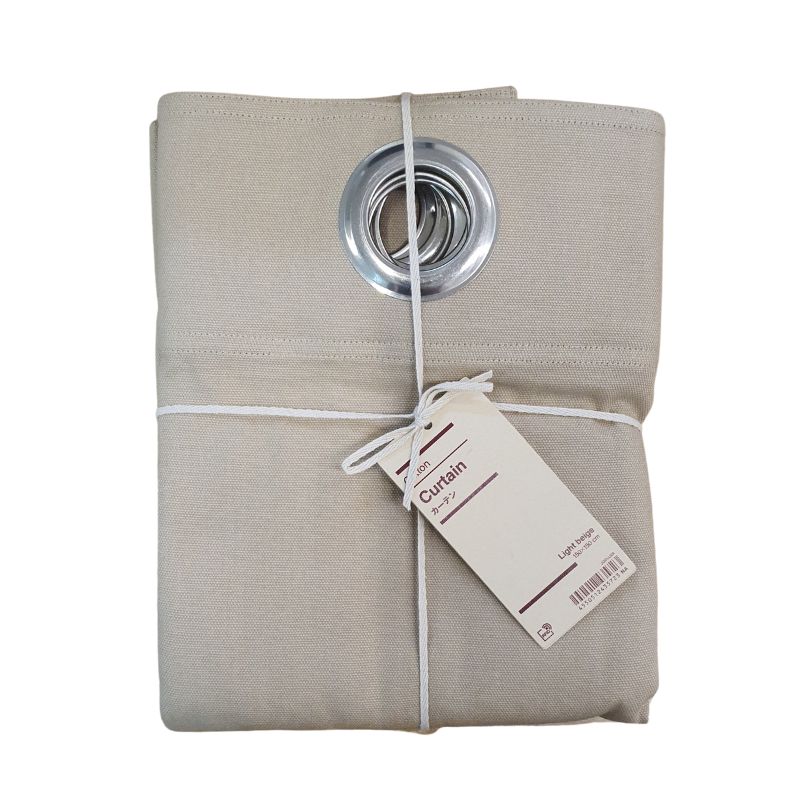 มูจิ ผ้าม่านผ้าฝ้าย - MUJI A Cotton Eyelet Curtain (มี 2 ขนาด) | Lazada ...