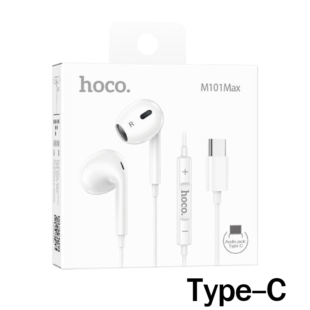 HOCO M101 Max หูฟังเอียร์บัด พร้อมไมโครโฟน Aux 3.5mm / Type-C มีปุ่ม ...