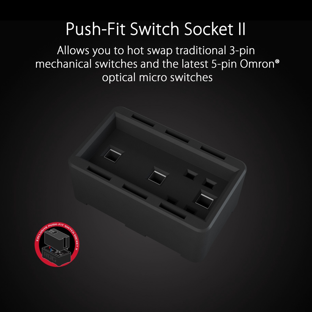 MOUSE (เมาส์) ASUS ROG P514 Gladius III Gaming Mouse With Specially ...