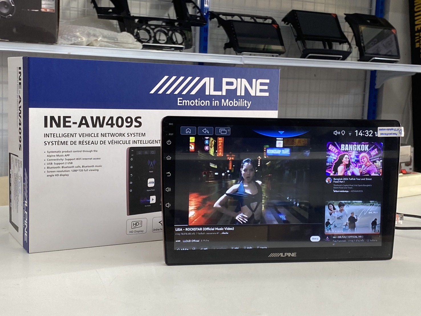 ของแท้ใหม่ล่าสุดจอแอนดรอย ALPINE INE-AW409S จอแบรนด์ระบบAndrois RAM 2 ...