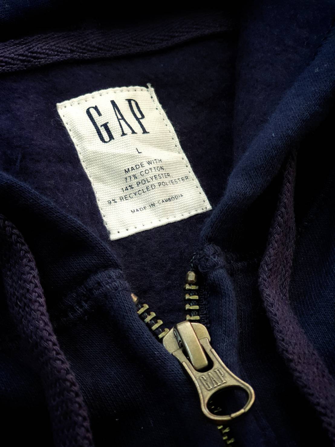 เสื้อ GAP Hoodie เสื้อฮูดแขนยาว Gap Zip Hoodie whitecream Outlet เนื้อ ...