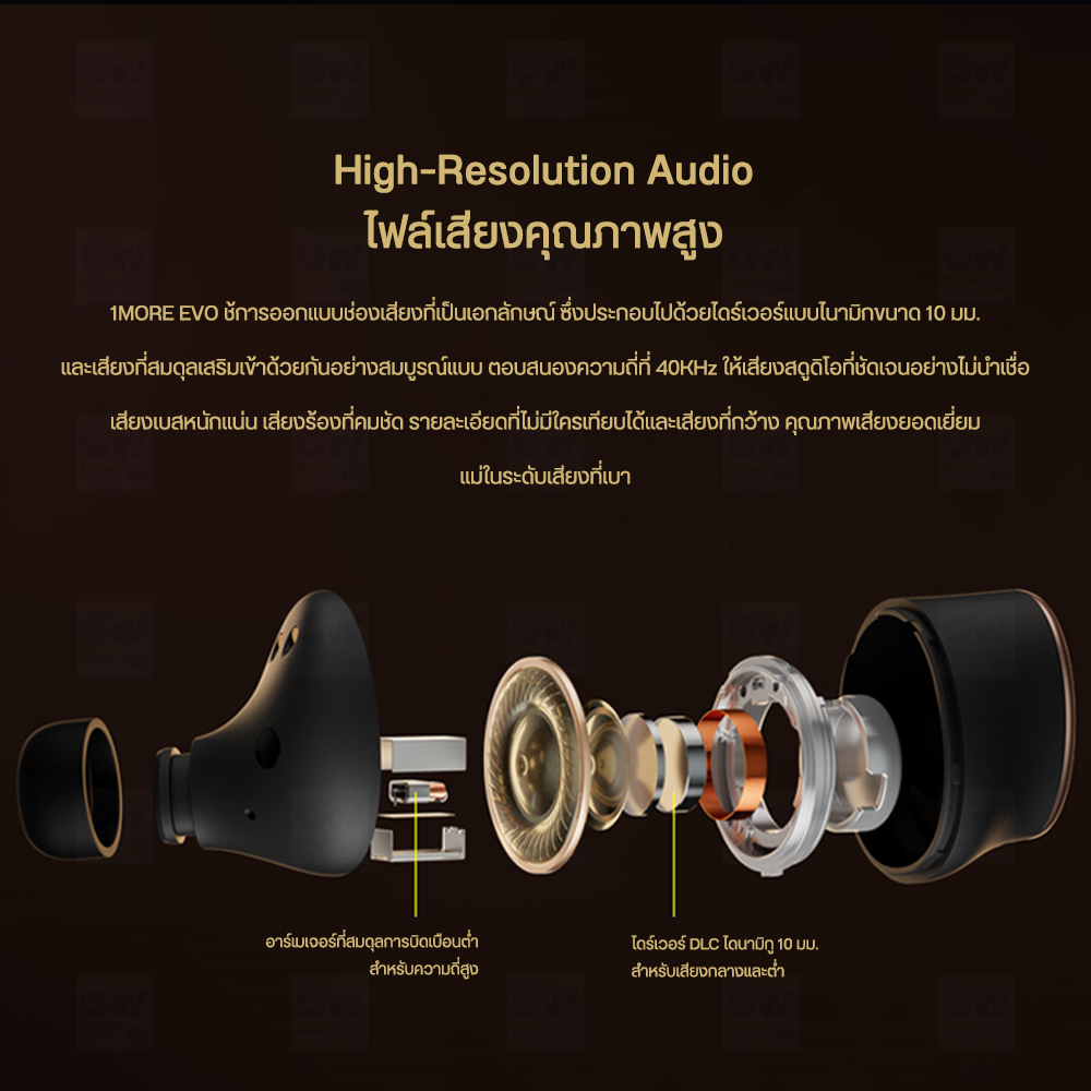 1MORE Omthing EVO EH902 True Wireless Earbuds หูฟังบลูทูธไร้สาย ANC ...