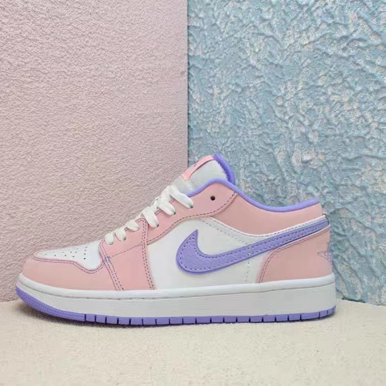 ขายร้อน???? รองเท้า Nike Air Jordan 1 Low Pink white violet รองเท้ากีฬา ...