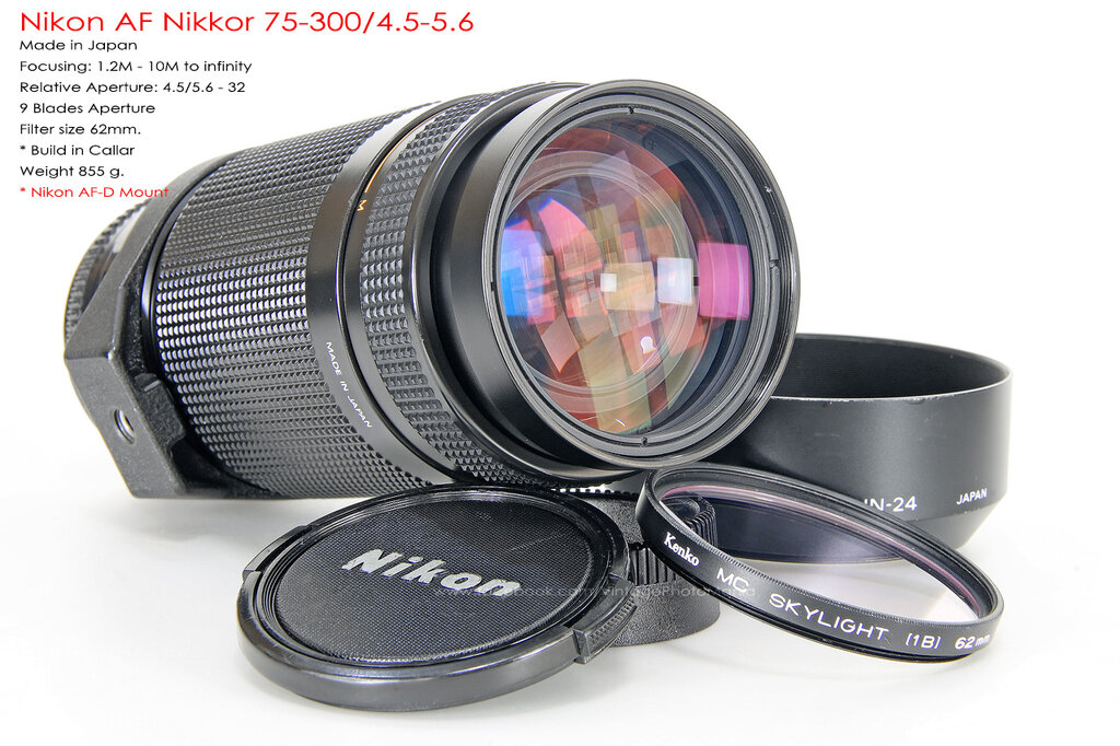 Nikon AF Nikkor 70-300/4.0-5.6 G *Nikon AF-D Mount - VintagePhotoMania ...