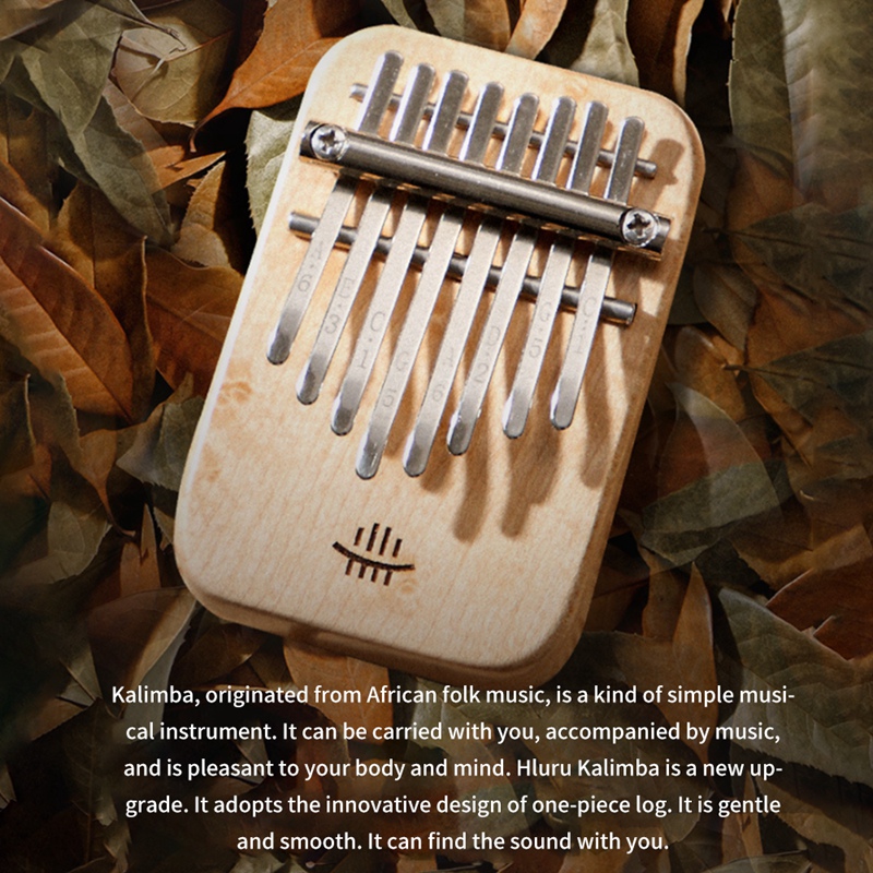 Hluru D Portable Exercise Kalimba Beginner Mini Finger Thumb Piano ...