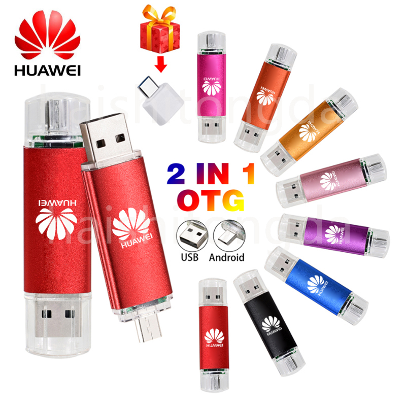 HUAWEI otg USB flash drive USB 2.0 pen drive for android/pc smartphone ...