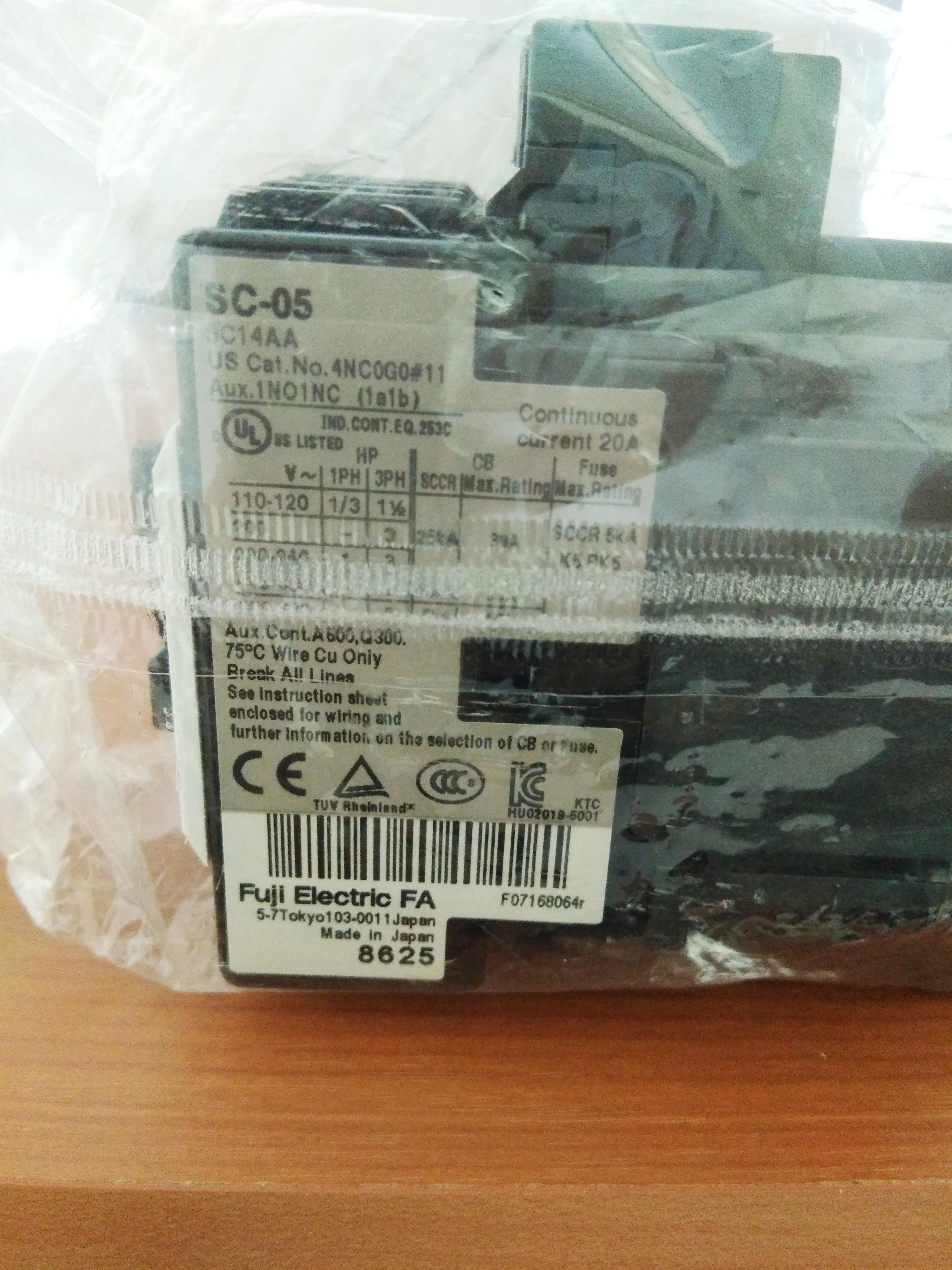 FUJI SC-05 Magnetic Contactor Coil 220V 1NO 1NC - NDS - ThaiPick