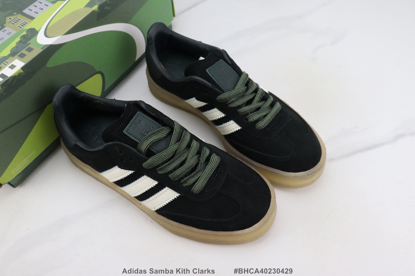Adidas SAMBA KITH CLARKS Ba Dance Series การฝึกคุณธรรมสุภาพบุรุษสไตล์ ...