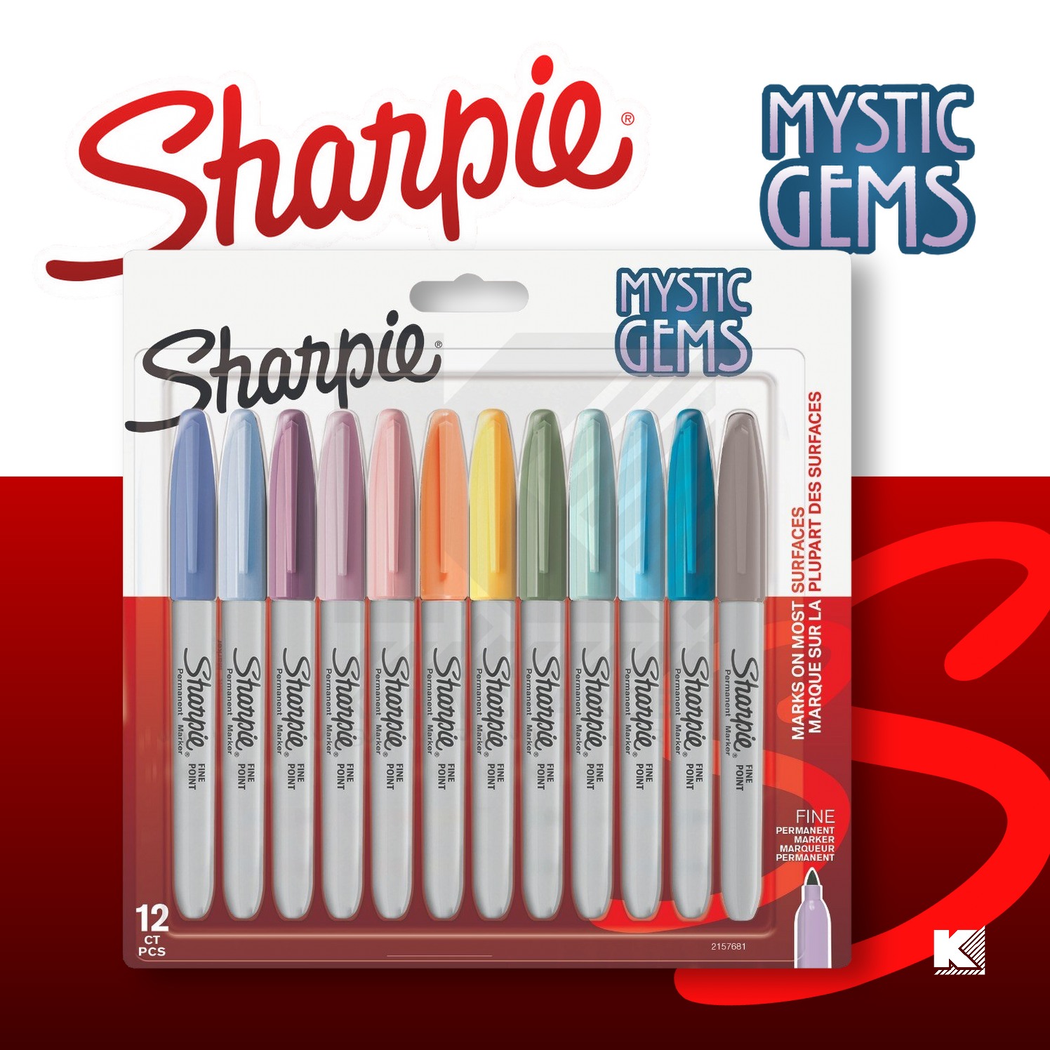 Sharpie Permanent Markers, Mystic Gem Special Edition, Fine Point ...