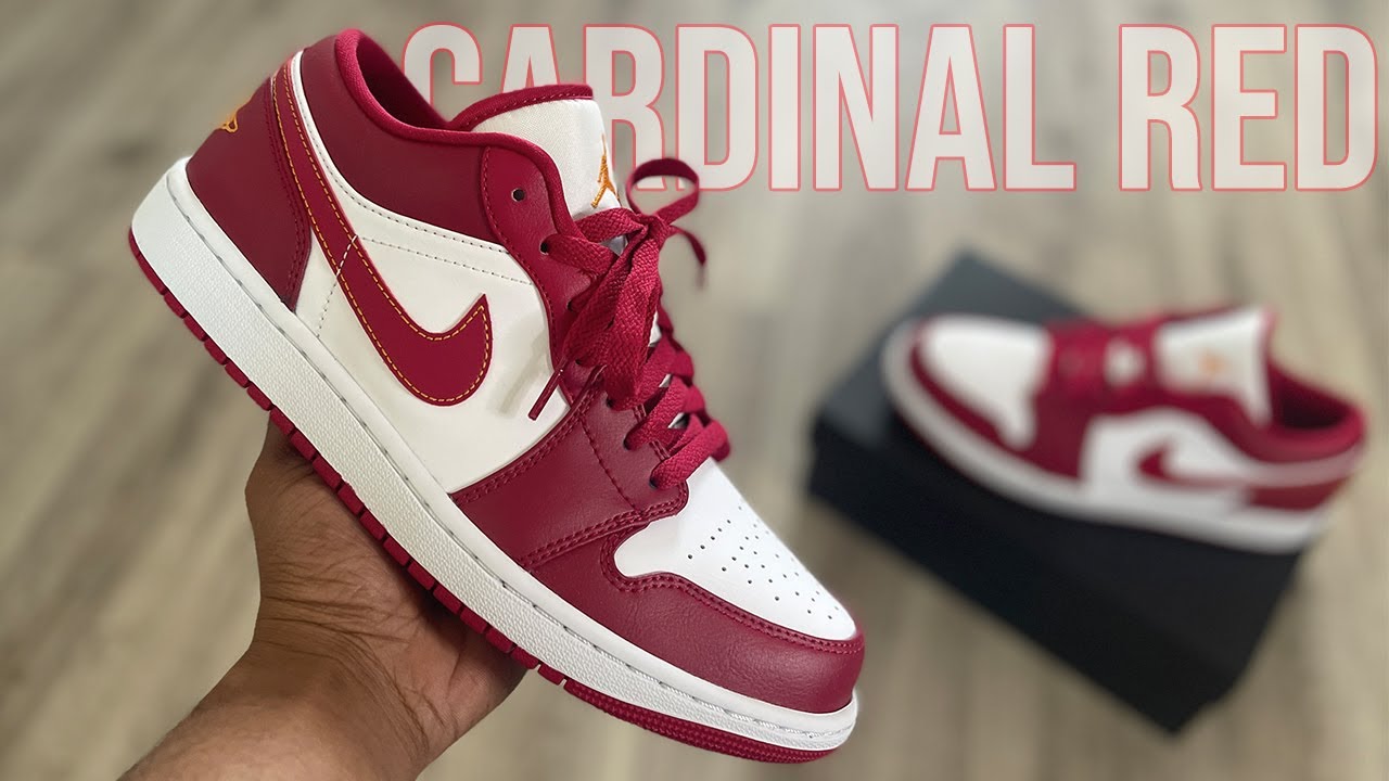 [ลิขสิทธิ์แท้-Authentic] Nike Air Jordan 1 Low “Cardinal Red ...