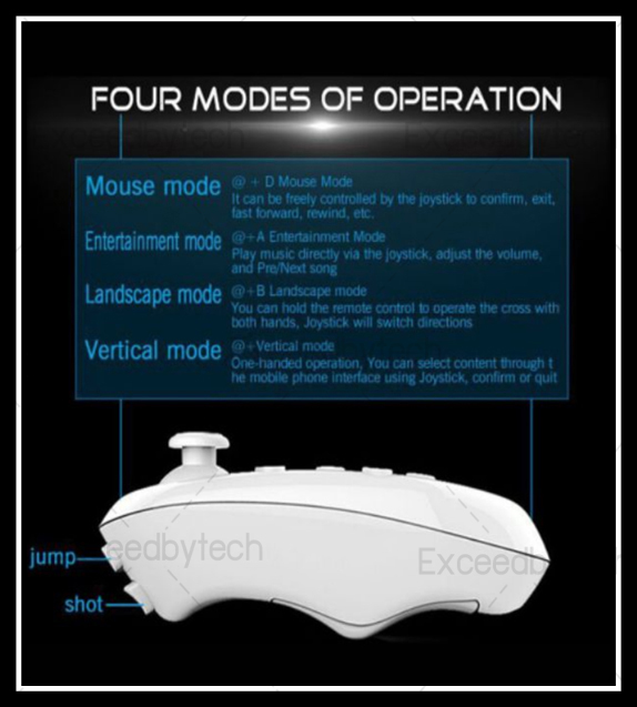 Exceed VR Remotes Joystick bluetooth remote controller White วีอาร์ ...