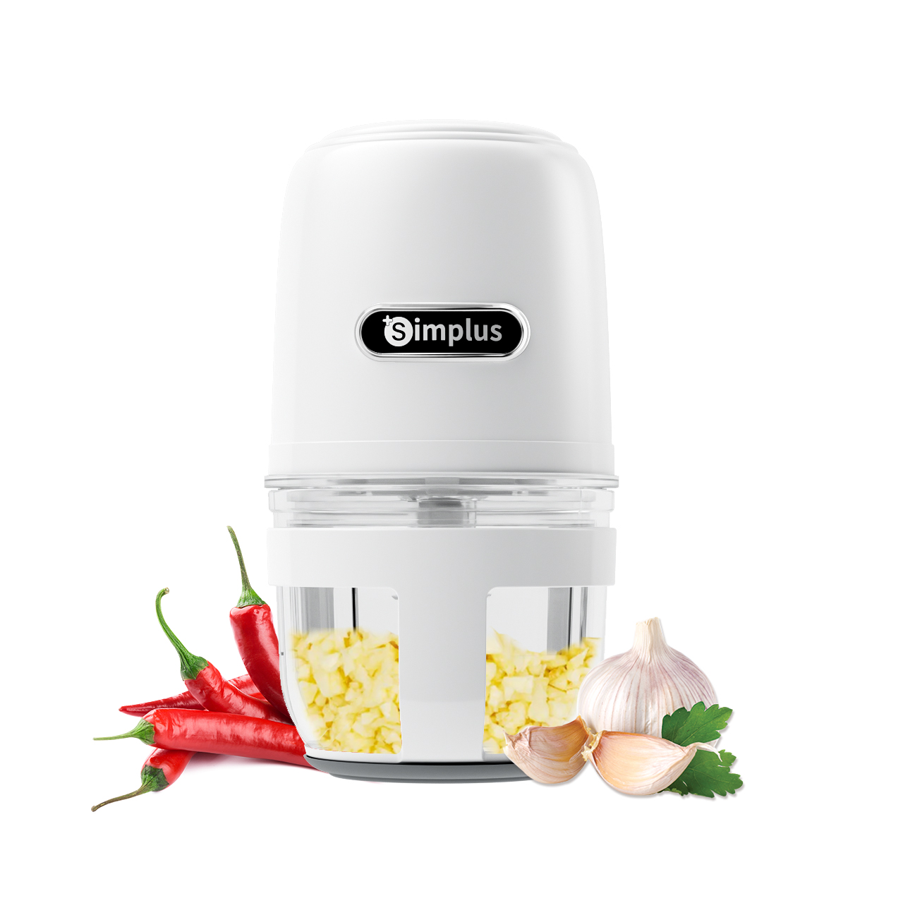 Simplus Outlets🔥เครื่องบดเนื้อไฟฟ้า ขนาดเล็กกะทัดรัด อาหารเด็ก ใช้ในครัวเรือน 8 ใบมีด เนื้อสับ ...