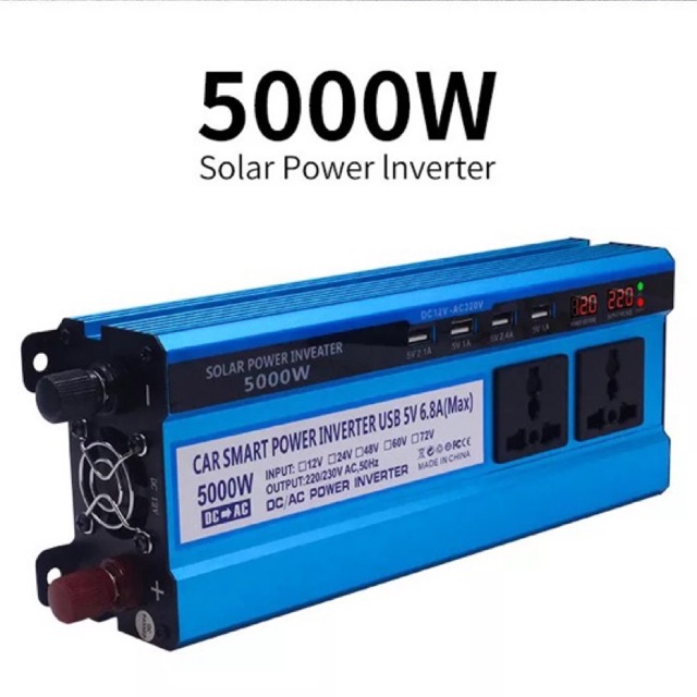 พร้อมส่ง Inverter 5000w 12v24v to 220v เครื่องแปลงไฟแบตเตอรี่เป็นไฟบ้าน - gG7ZpVuA - ThaiPick