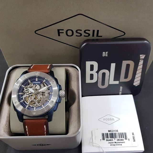 [ORIGINAL] Fossil ME3135 Brown Leather Modern Sport MachineMen's Watch ...