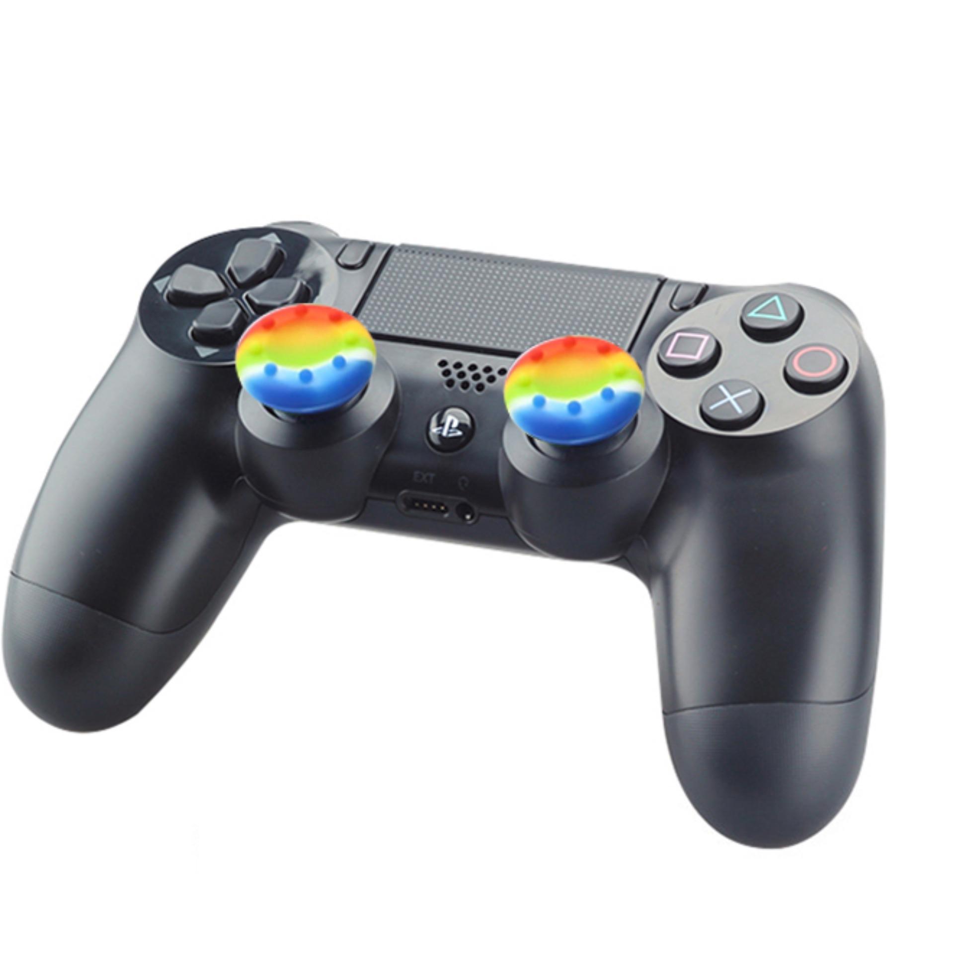 Silicone Analog Thumb Stick Grip Joystick Caps Cover For PS4 / PS3 / PS2 / Xbox 360 Game ...