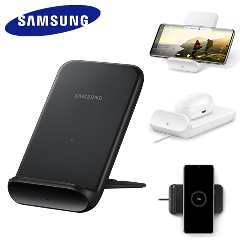 Original Fast Qi 15W Wireless Charger แท่นชาร์จไร้สาย 3IN1 R11สำหรับ Samsung Galaxy S22 S21 S20 ...