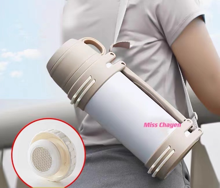 1.2L 2L 304กระติกน้ำสแตนเลส เก็บความร้อน-ความเย็น ขนาด กระติกน้ำสุญญากาศ กระบอกน้ำ กระติกเก็บ ...