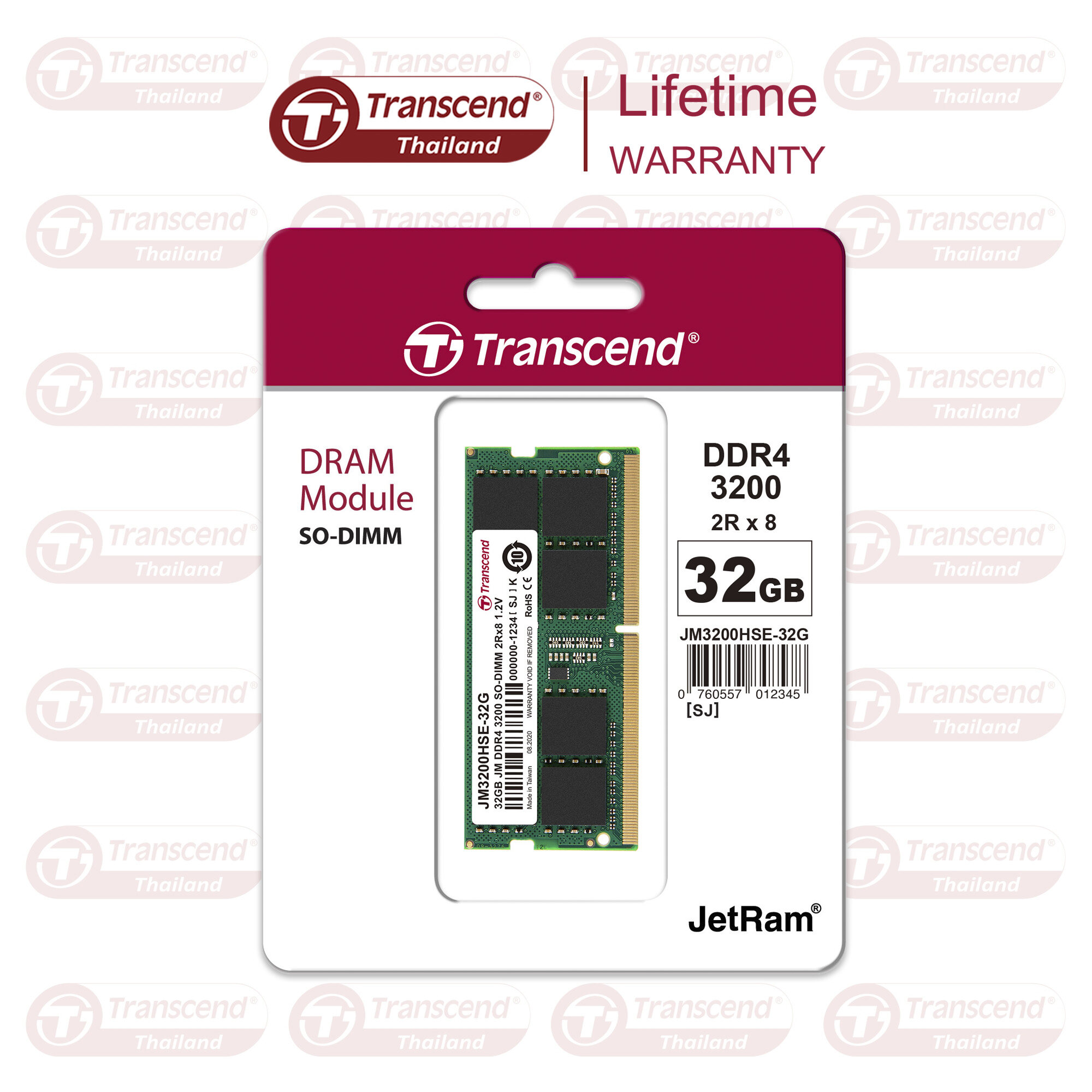 RAM-Memory DDR4-3200 SO-DIMM 32GB Transcend - รับประกันตลอดอายุการใช้งาน - มีใบกำกับภาษี ...