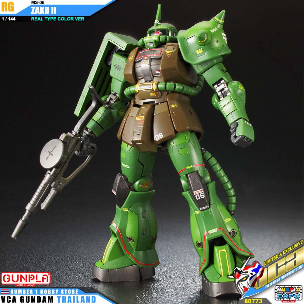 BANDAI GUNPLA EXPO REAL GRADE RG 1/144 MS-06 ZAKU II REAL TYPE COLOR ...