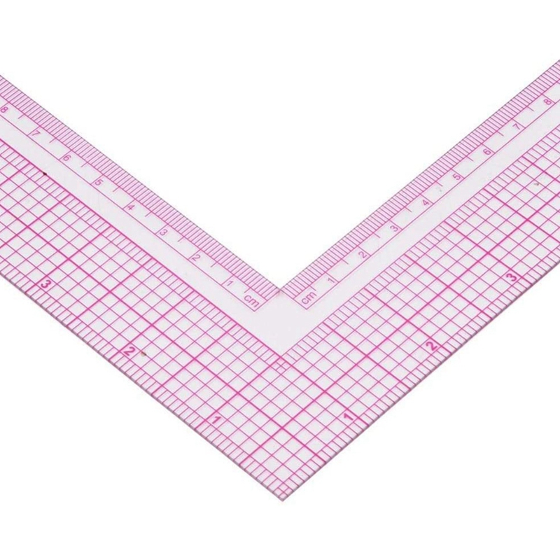[qianmoxiangu]Sewing Measure Rulers 90-Degree L Shape Square Ruler ...