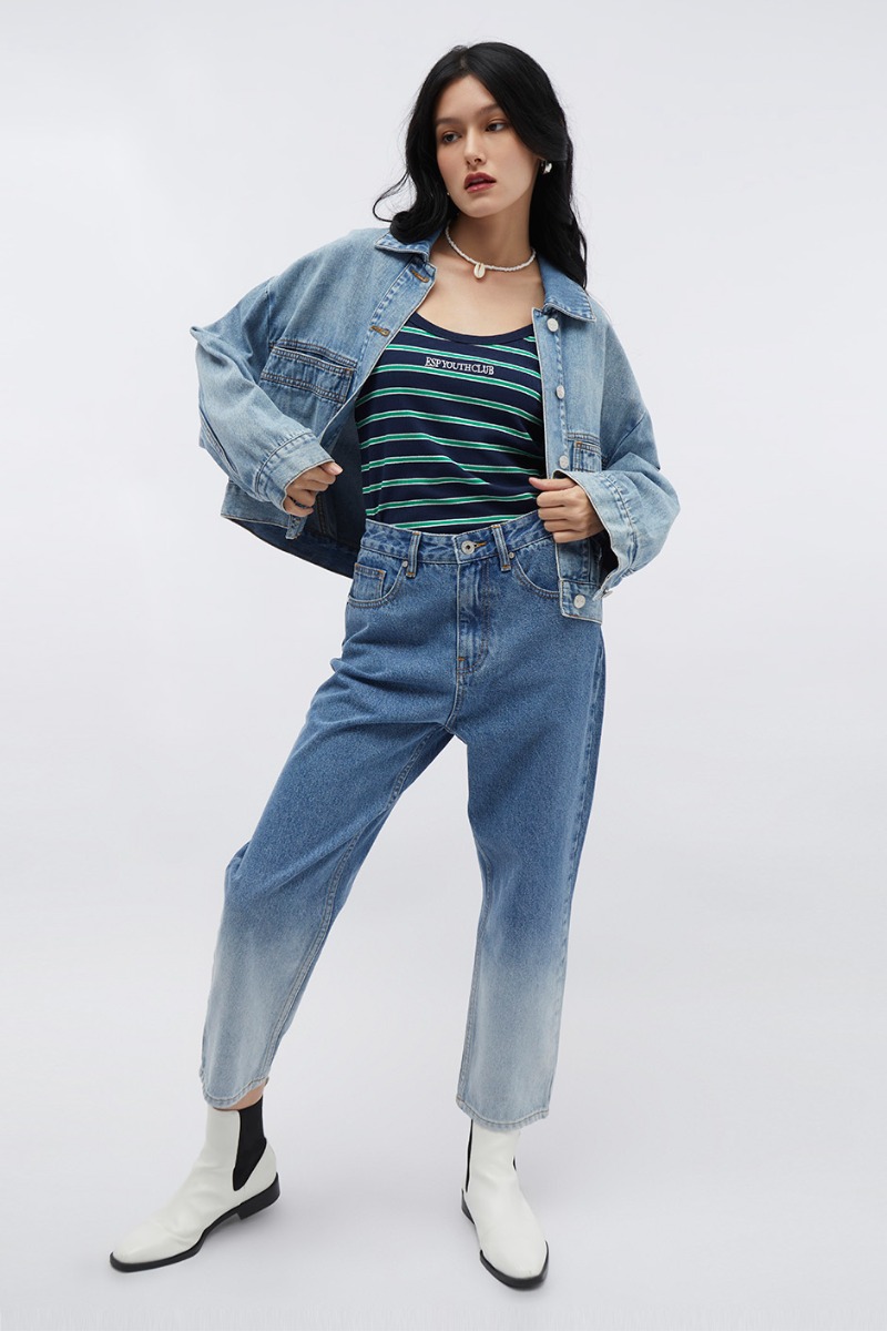 ESP กางเกงยีนส์ทรงสลิม ผู้หญิง Slim Fit Jeans 5833 - ESP Fashion - ThaiPick