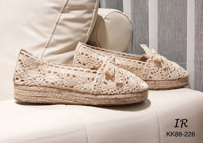 KK88-226 รองเท้าคัทชูลูกไม้โครเชต์ เสริมพื้น 1 นิ้ว สวยและดูน่ารักค่า ...