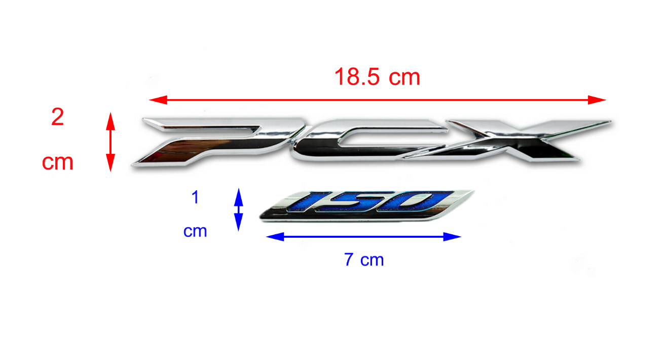 ราคา เซ็ต (ต่อข้าง) โลโก้ มอเตอร์ไซค์ พีซีเอ็ก 150 HONDA PCX logo ...