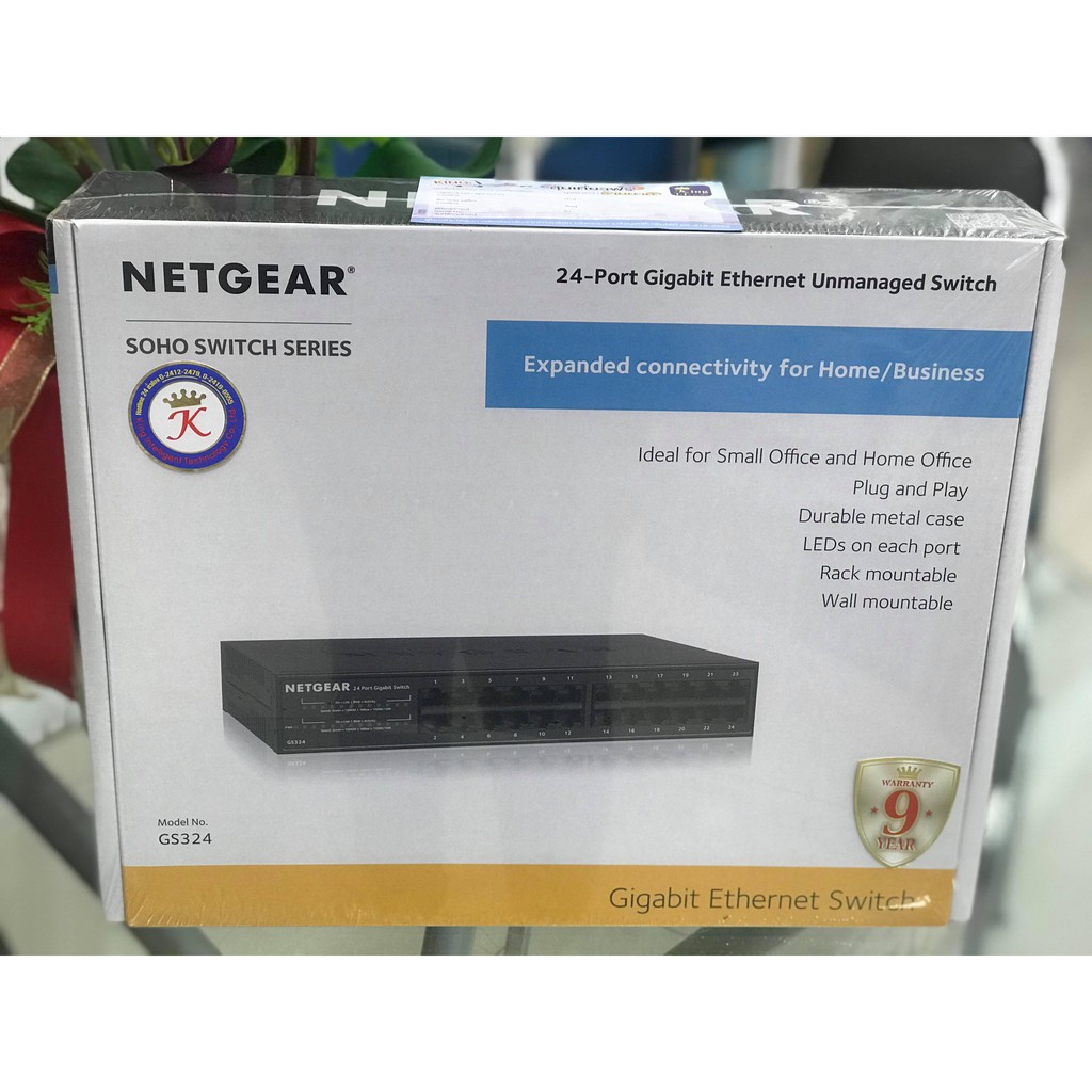 Netgear GS324 24-Port Gigabit Ethernet Switch | Lazada.co.th
