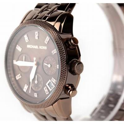 Michael Kros MK5547 Ritz Chronograph Brown Ladies Watchนาฬิกาแบรนด์เนม ...