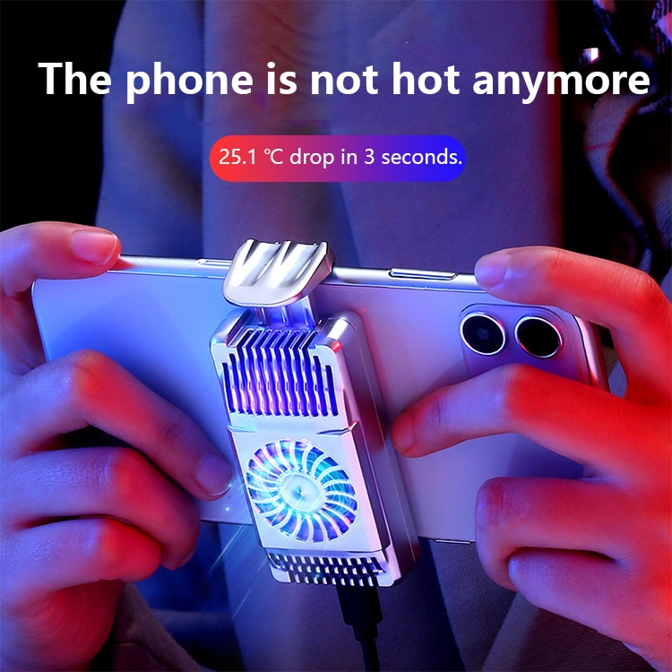 Mobile Phone Cooler Handle Semiconductor Cooling Fan Holder for iPhone ...