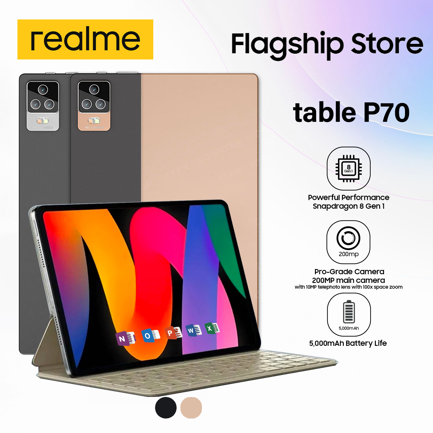 realme smart tablet P70 มาร์ทโฟน 11.0 นิ้ว แท็บเล็ตราคาถูก RAM12G ...