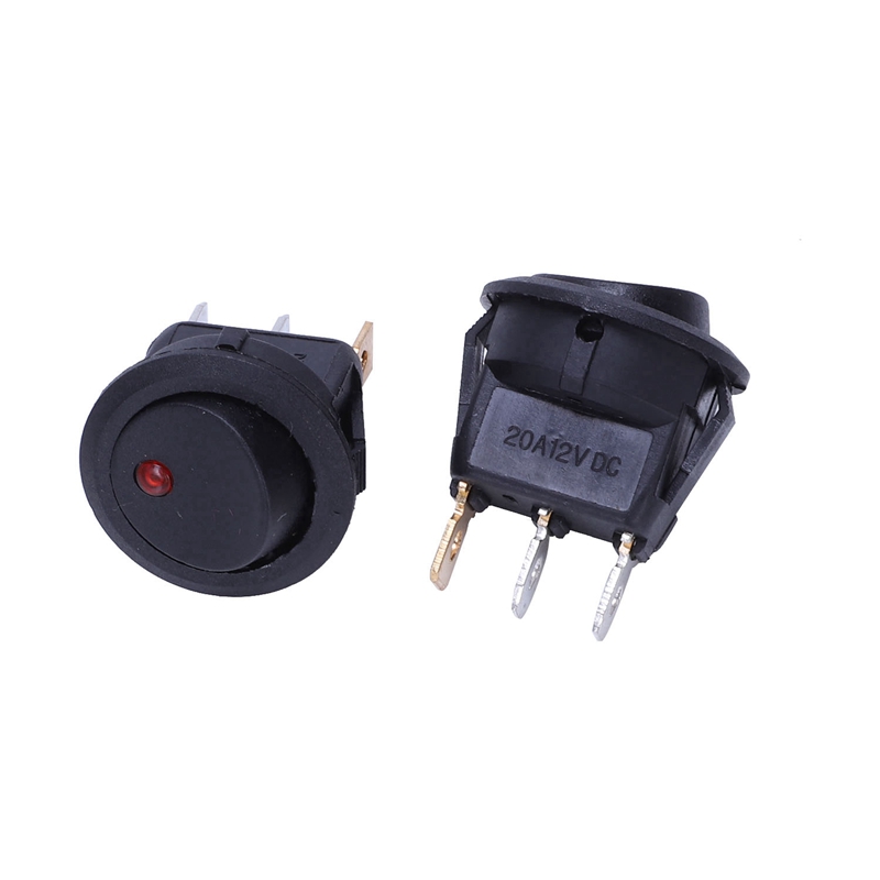 5x 12V LED Dot Light Car Boat Round Rocker ON/OFF SPST Switch - ltfdf ...