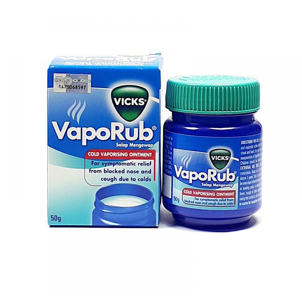 Vicks VapoRub วิคส์ วาเปอรับ (วิค วาโปรับ) บรรเทาอาการคัดจมูก ขนาด 50 กรัม. (1 ขวด) | Lazada.co.th
